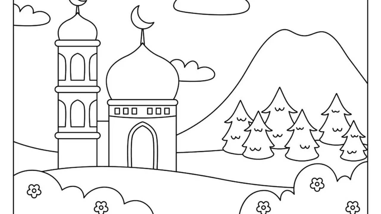 Gambar Mewarnai Tema Ramadhan Download, Ketahui Manfaatnya sebagai ...