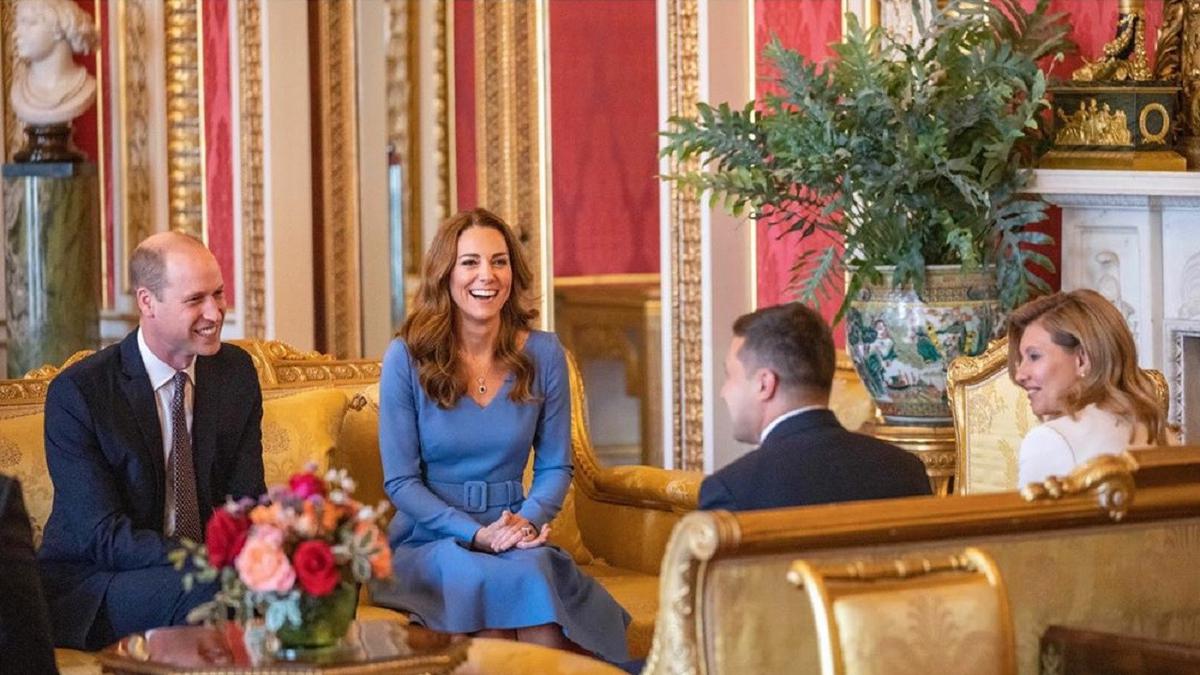 Penampilan Elegan Kate Middleton Saat Bertemu Presiden Ukraina ...