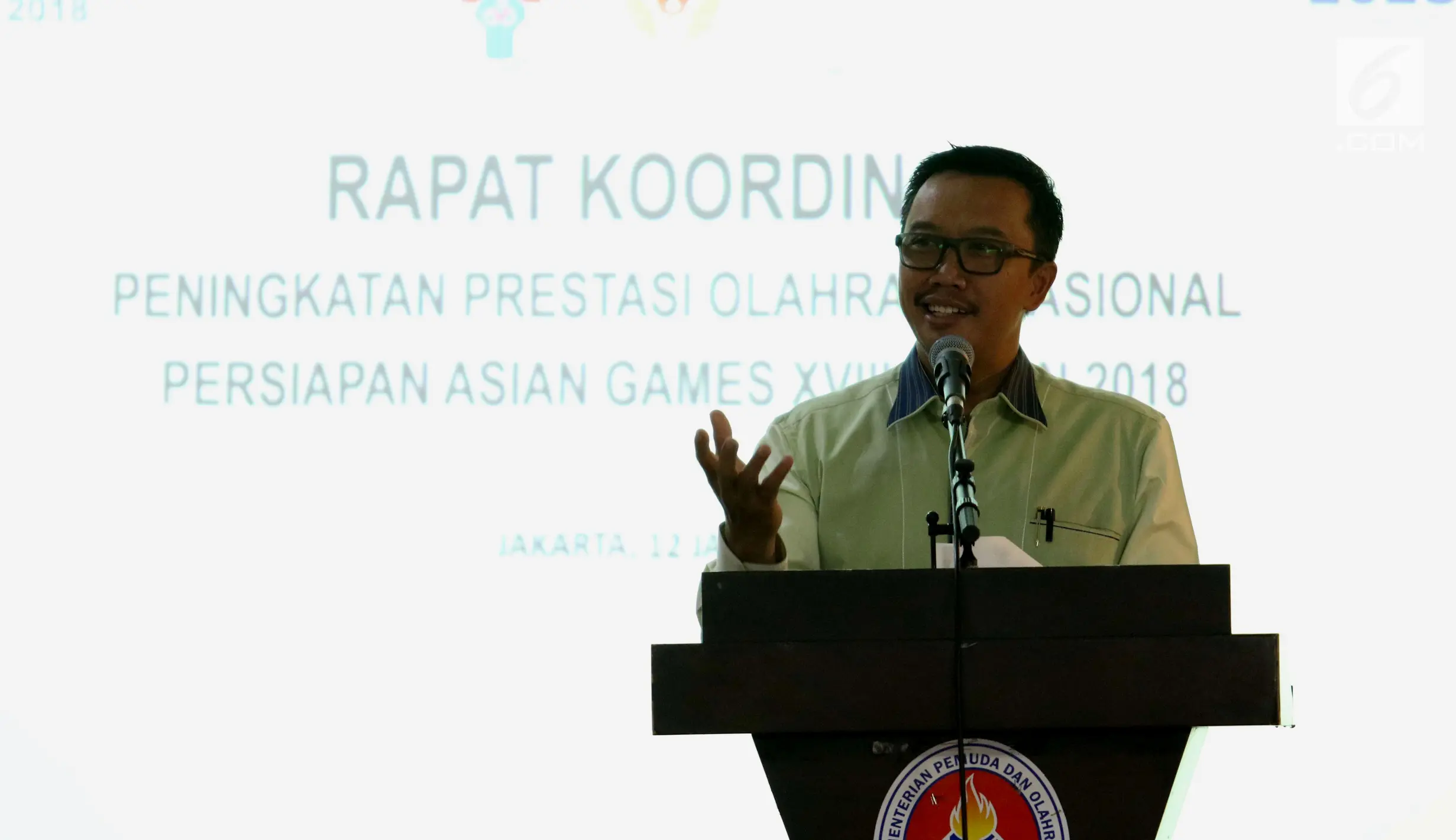 FOTO: Menpora Gelar Rapat Koordinasi Asian Games 2018 - Foto Liputan6.com