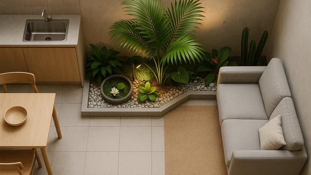 7 Model Rumah 5x6 Meter Minimalis dengan Taman Kecil di Dalam, Bikin ...