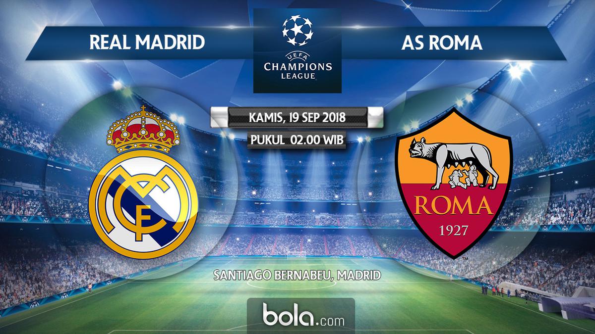 5 Fakta Menarik Jelang Real Madrid Vs AS Roma - Dunia Bola.com