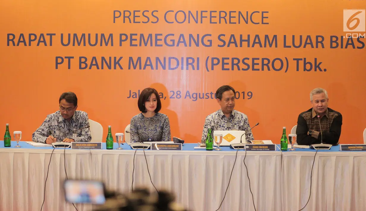 FOTO: RUPSLB Bank Mandiri Angkat Rionald Silaban Jadi Komisaris - Foto ...