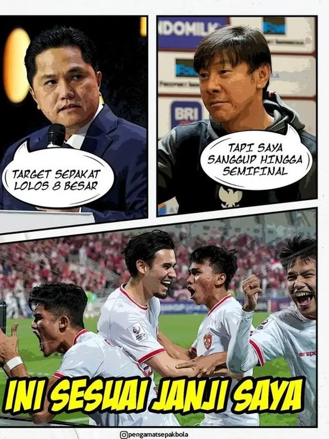 8 Meme Kemenangan Timnas Indonesia Lawan Korea Selatan di Piala Asia U ...