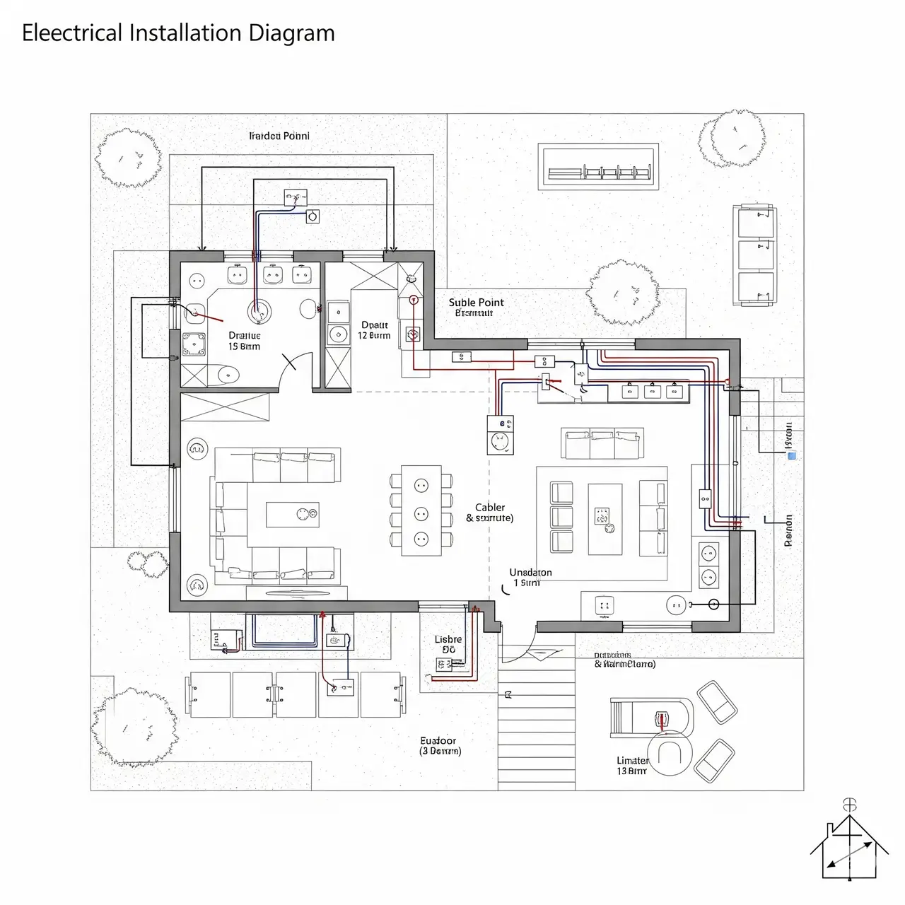 9 Contoh Denah Instalasi Listrik Rumah Sederhana yang Aman dan Efisien ...