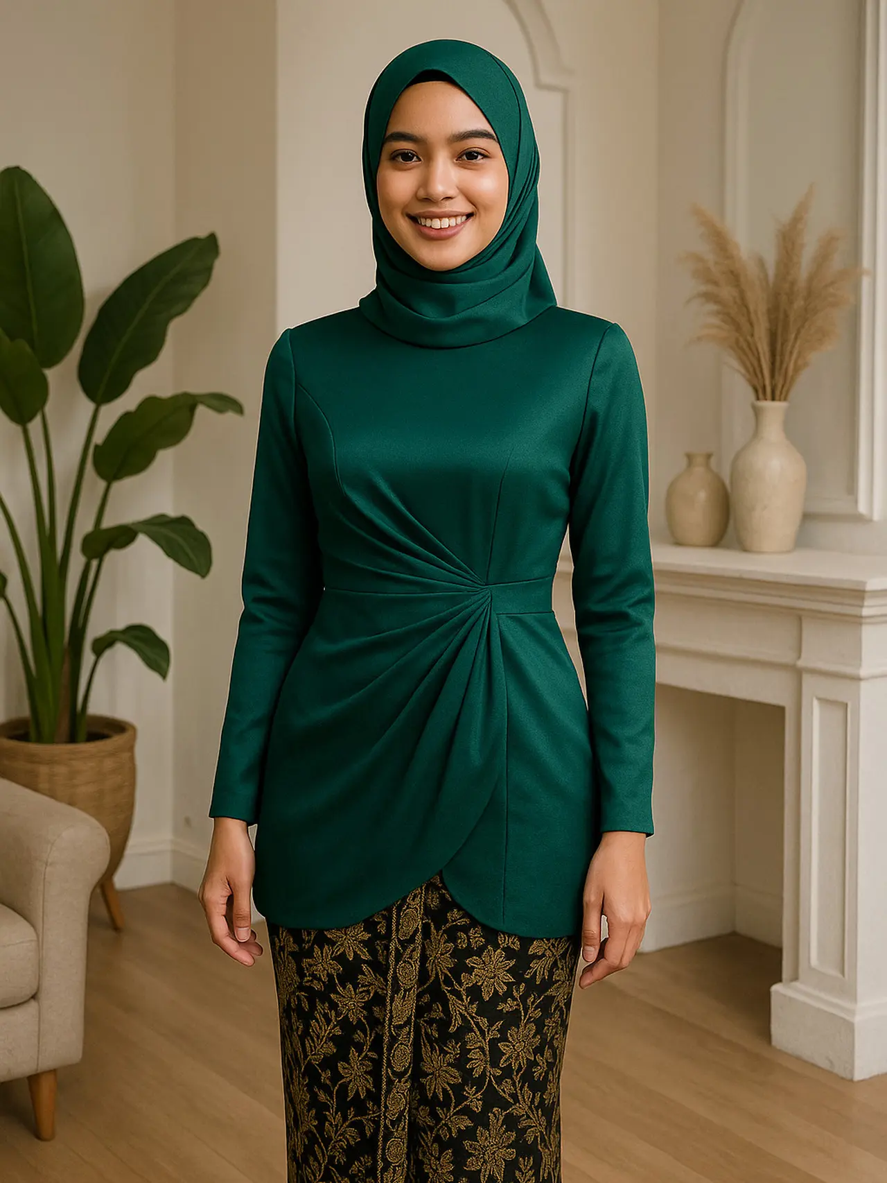 7 Model Kebaya Polos Simple Tapi Mewah Kekinian di 2025, Elegan Dipakai ...