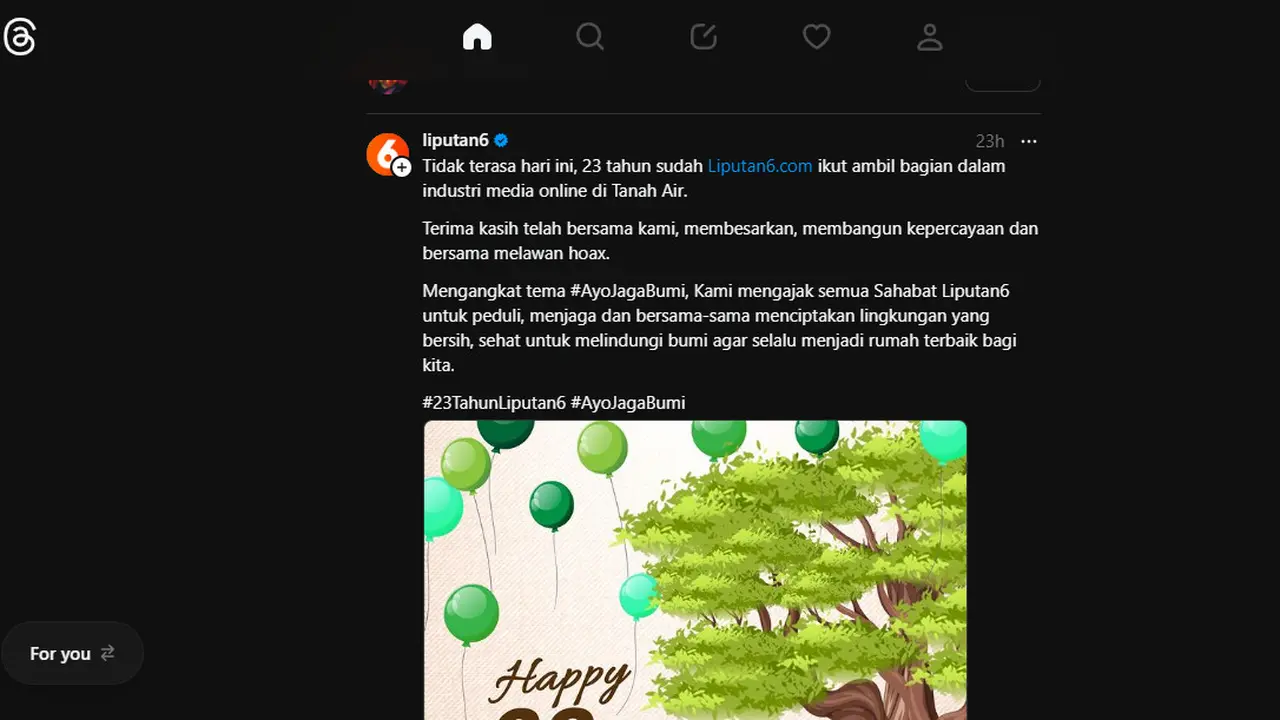 Resmi! Threads Versi Web Kini Bisa Diakses Pengguna di Indonesia ...
