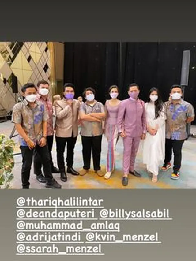 7 Potret Kebersamaan Azriel dan Sarah Menzel di Acara Lamaran Aurel ...