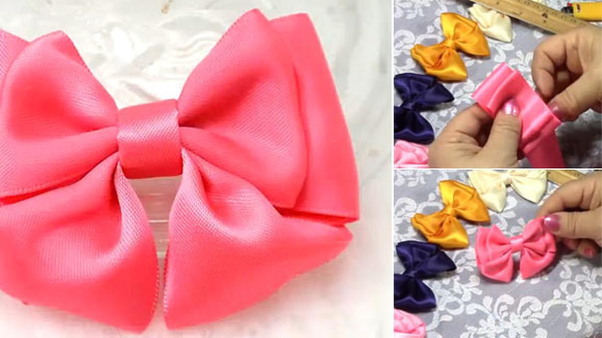 Tutorial Membuat Jepit Rambut Cute Dari Pita Kain