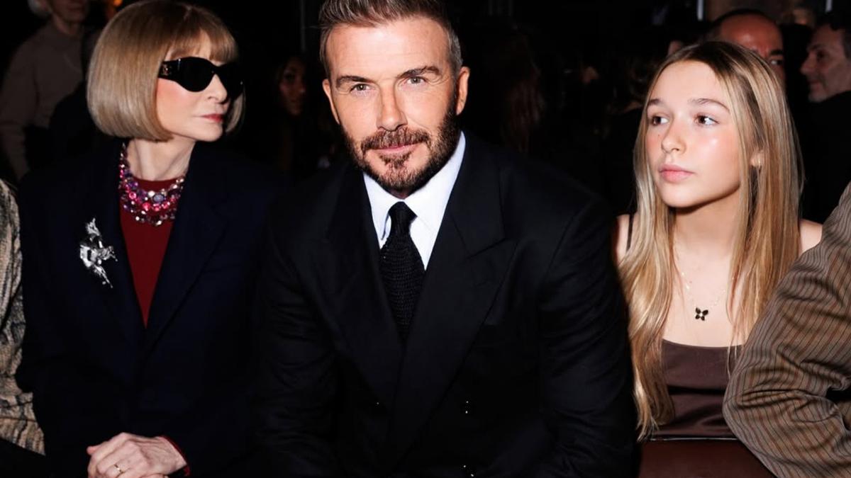 Pesona Harper Putri Victoria dan David Beckham Saat Dukung Show Ibunya ...