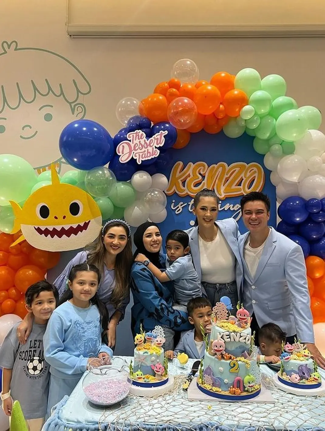 10 Potret Ulang Tahun Kenzo ke-2 Anak Baim Wong, Geng Cendol Terlihat Hadir
