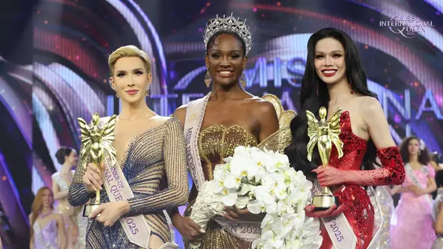 Pelukan Hangat Wakil Indonesia untuk Miss International Queen 2025 yang ...