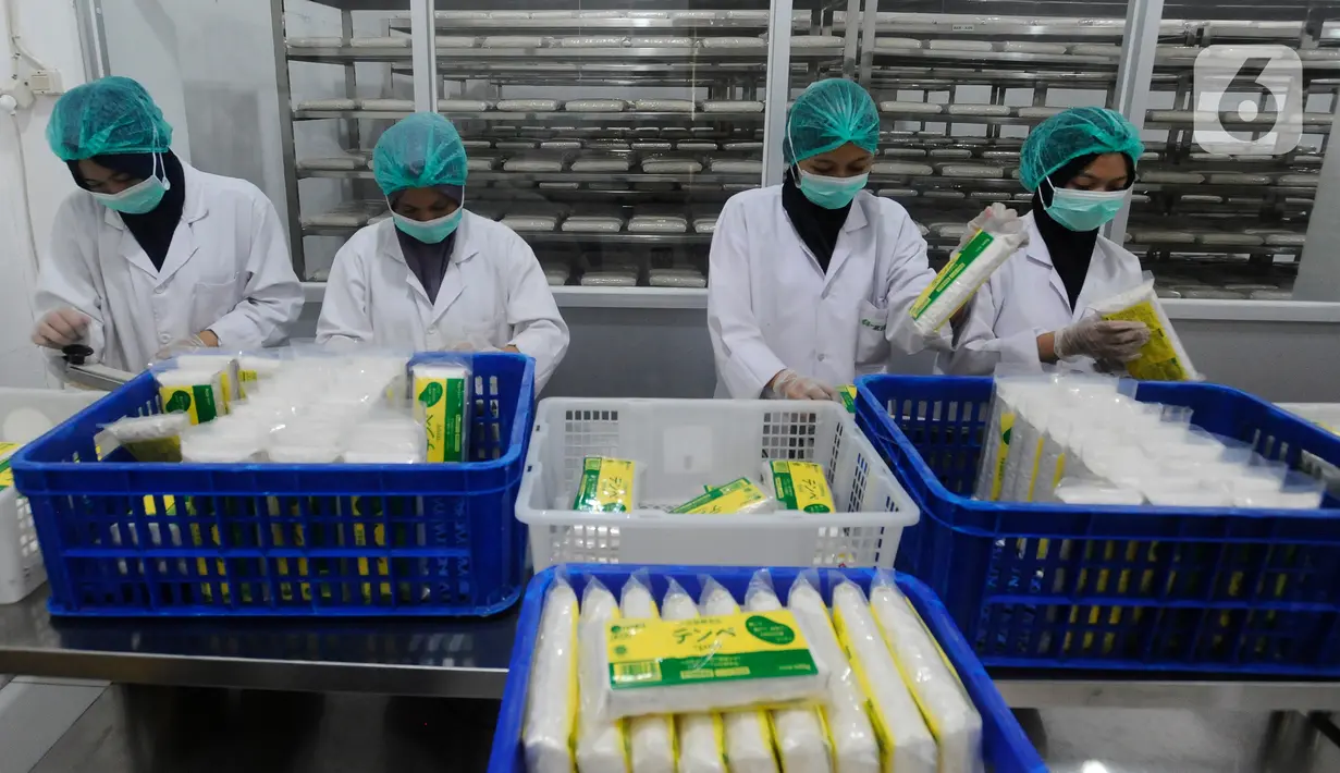 Aktivitas Pabrik Tempe Terbesar di Dunia untuk Ekspor - Foto Liputan6.com