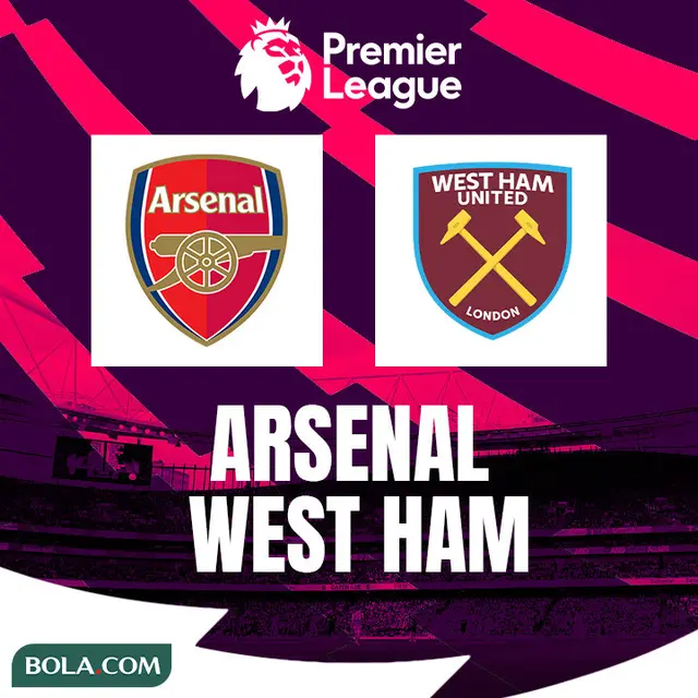 Link Live Streaming Liga Inggris di Vidio: Arsenal Vs West Ham - Inggris Bola.com