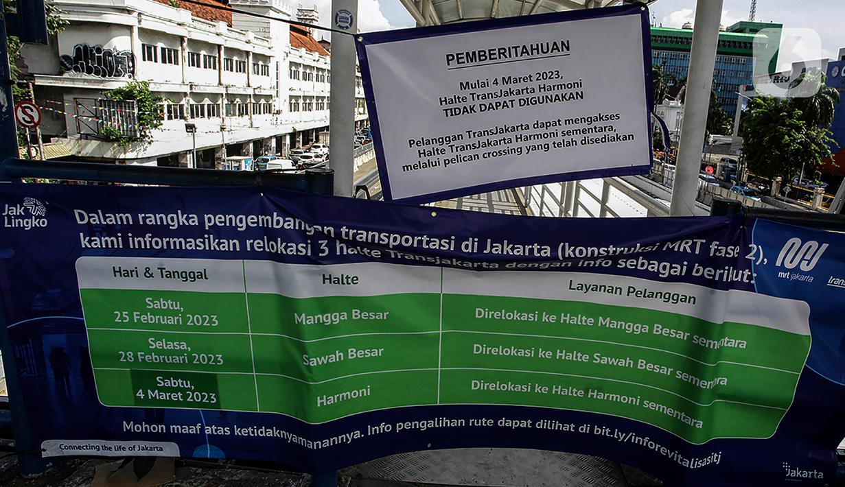 Imbas Pengerjaan Jalur Moda Transportasi MRT Jakarta Fase 2A, Halte ...