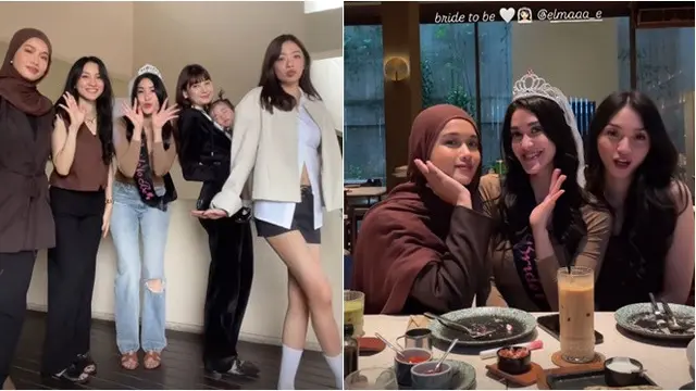 6 Potret Reuni Girlband Princess di Bridal Shower Elma Agustin, Dipuji ...