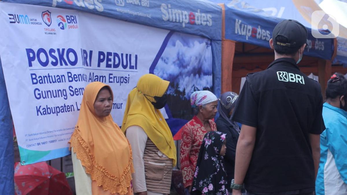 FOTO: BRI Bangun Posko BRI Peduli Bencana di Lumajang - Foto Liputan6.com