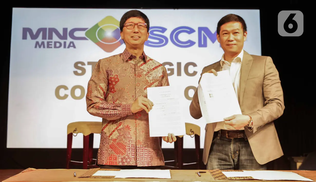 FOTO: Tingkatkan Sektor Bisnis, SCM dan MNC Jalin Kerja Sama - Foto Liputan6.com