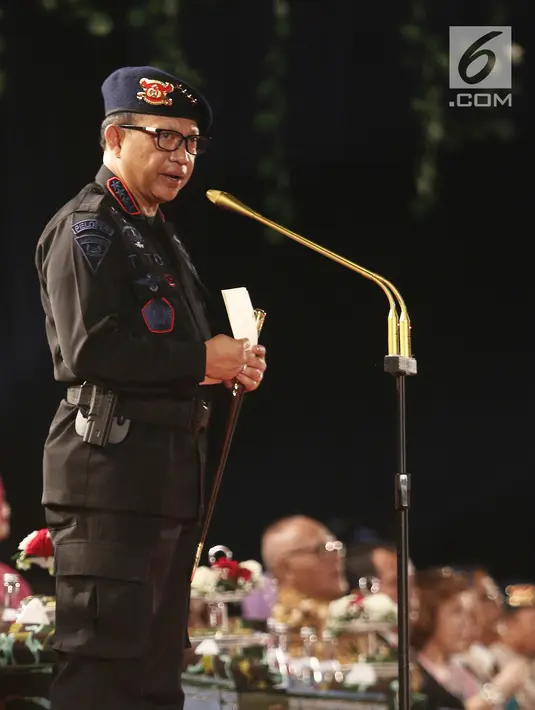 FOTO: HUT ke-73 Brimob Polri Diadakan Secara Sederhana - Foto Liputan6.com
