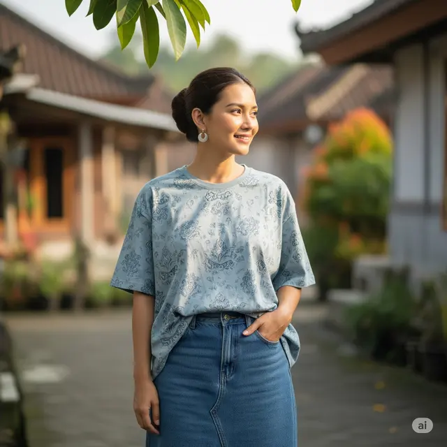 12 Outfit Ibu-Ibu Desa Modis 2025, Stylish, Nyaman & Tidak Berlebihan ...