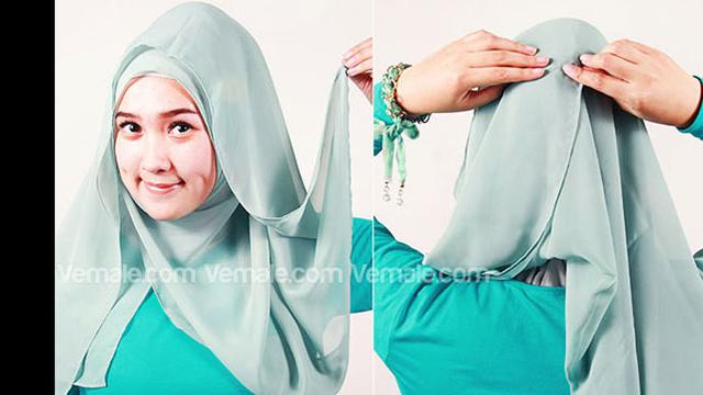 Tutorial Jilbab Segi Empat Kontemporer Praktis dan Simpel - Beauty ...