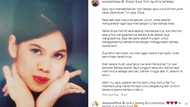Surya Sahetapy, Putra Dewi Yull - Ray Sahetapy Lulus S2 dengan 3 ...
