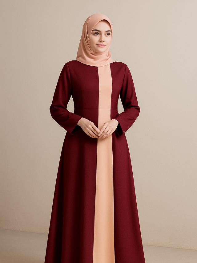 10 Model Gamis Burgundy Terbaru 2025 yang Kasual dan Modis untuk Semua Usia