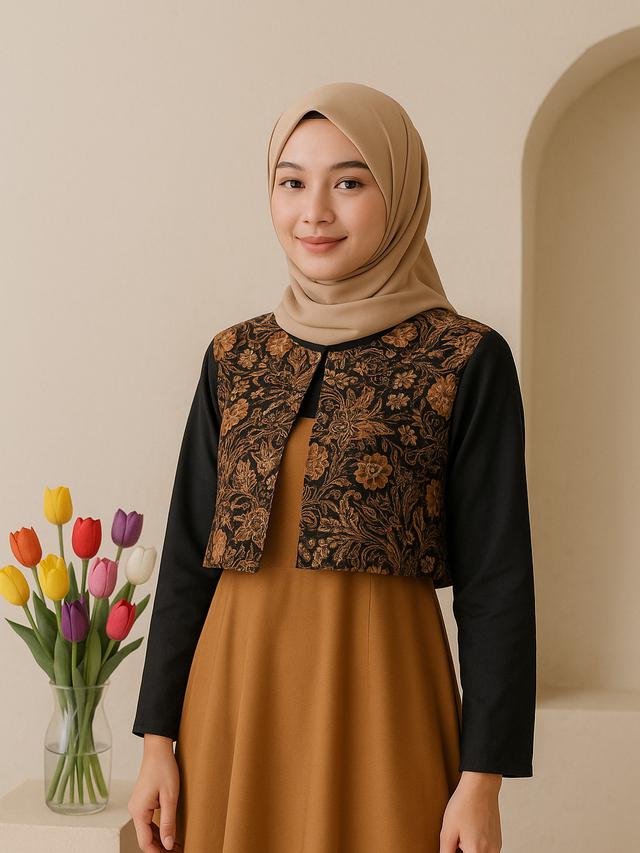 12 Model Outer Crop Top Batik Lengan Panjang untuk Anak Muda 20-an ...