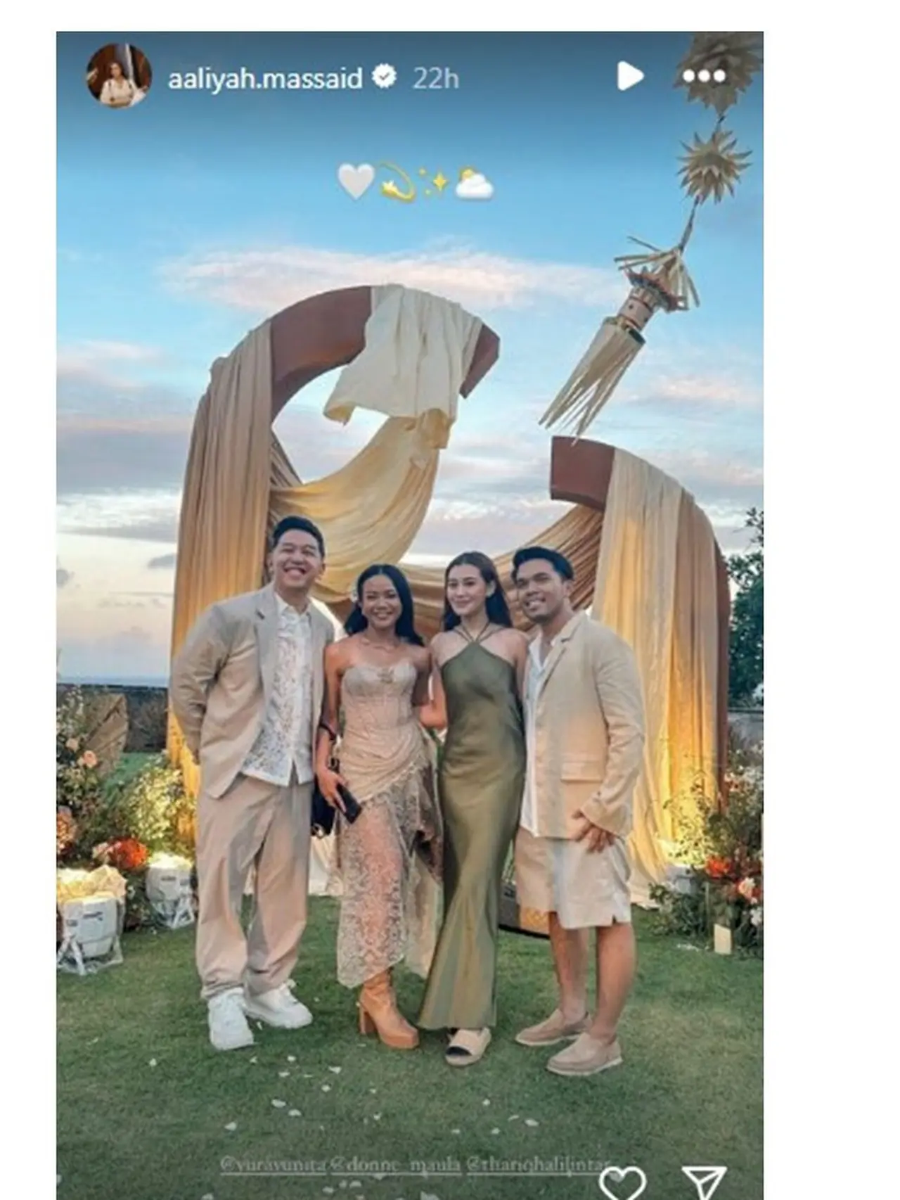 8 Potret Penampilan Aaliyah Massaid di Resepsi Kedua Rizky Febian dan ...