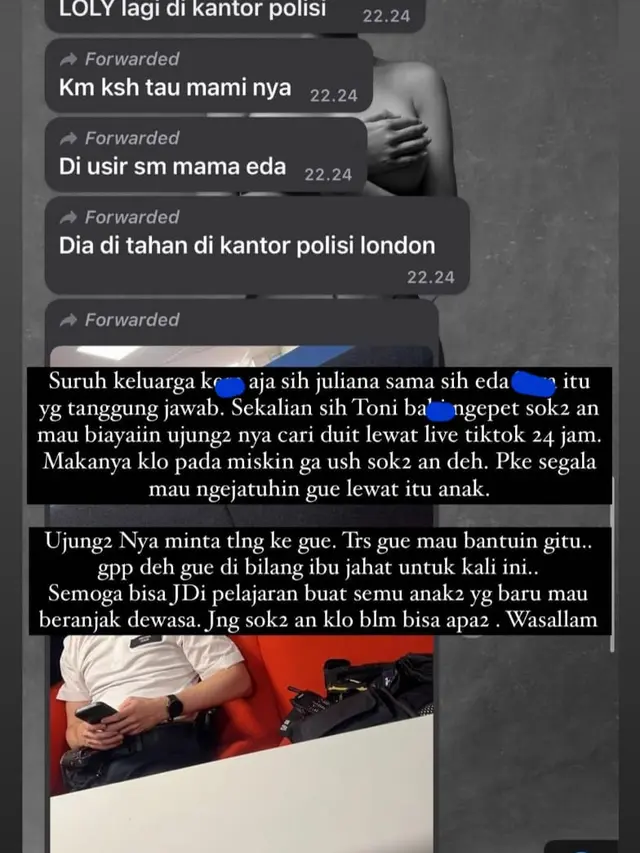 Lolly Putri Nikita Mirzani Diusir Mama Eda, Kini Mendekam di Kantor Polisi London! - ShowBiz ...