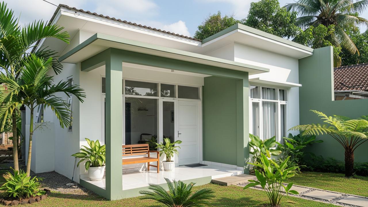 9 Warna Cat Teras yang Serasi dengan Dinding Rumah Putih, Estetik dan ...