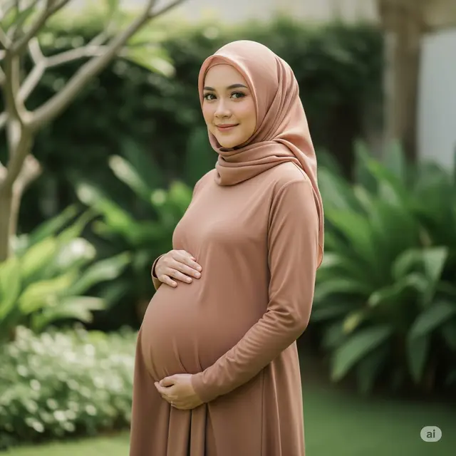 10 Rekomendasi Outfit Kondangan Gamis Ibu Hamil 2025, Tampil Elegan dan ...