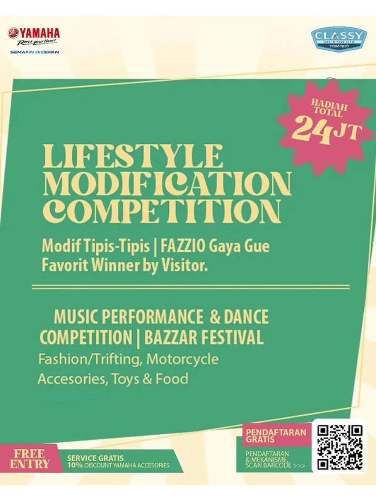 Unjuk Kebolehan Modifikasi Yamaha Fazzio di Fazzio Modifest 2024 ...