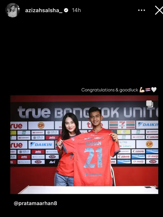 Pratama Arhan Join Bangkok United, Azizah Salsha Setia Dampingi Tanda Tangan Kontrak - Hot ...