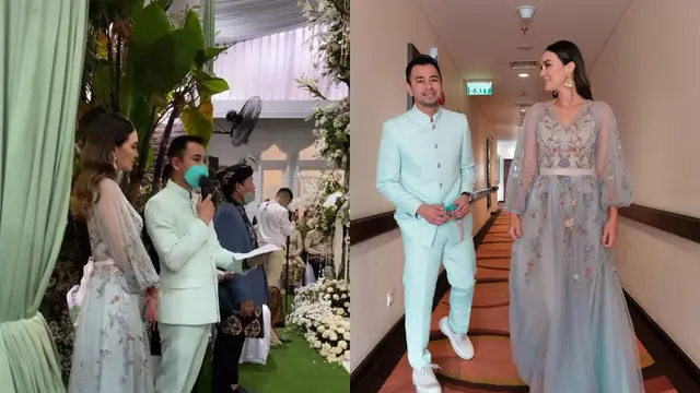 7 Potret Raffi Ahmad dan Luna Maya Jadi MC di Nikahan Muhammad Rafli Arema FC - Hot Liputan6.com