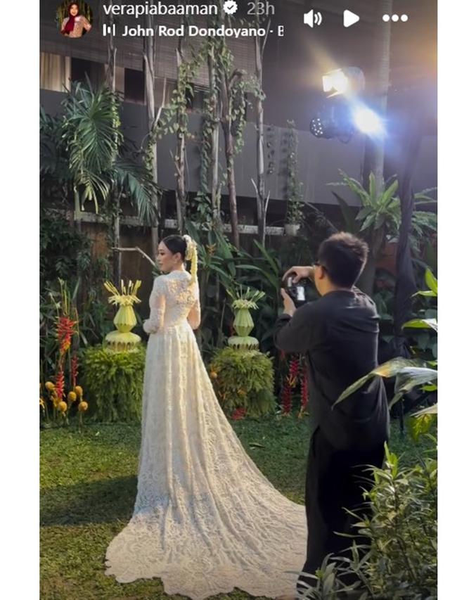 5 Potret Gaun Amanda Zahra di Resepsi Pernikahan, Anggun Bak Putri Jawa