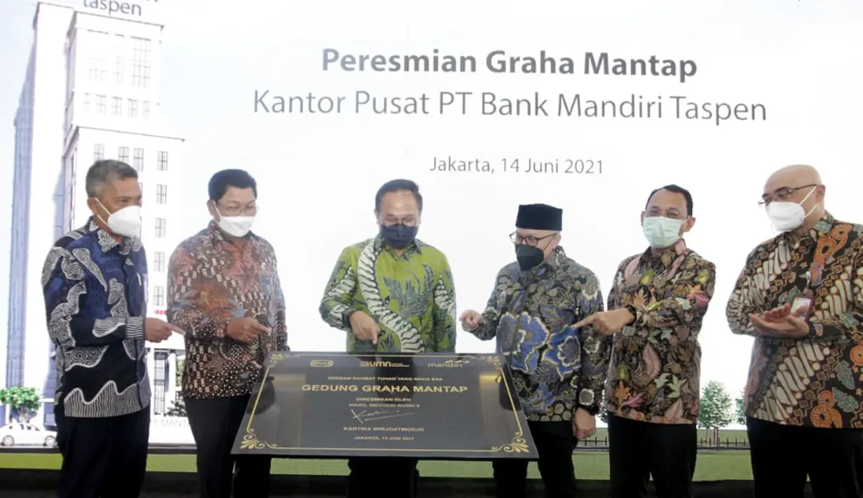 FOTO: Tingkatkan Layanan, Bank Mandiri Taspen Pindahkan Kantor Pusat - Foto Liputan6.com