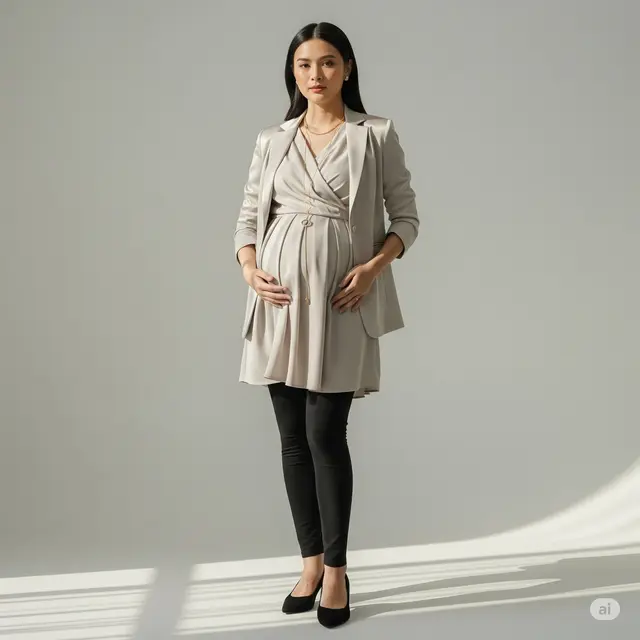 10 Outfit Ibu Hamil Kece untuk Kerja, Stylish, Profesional dan Super ...