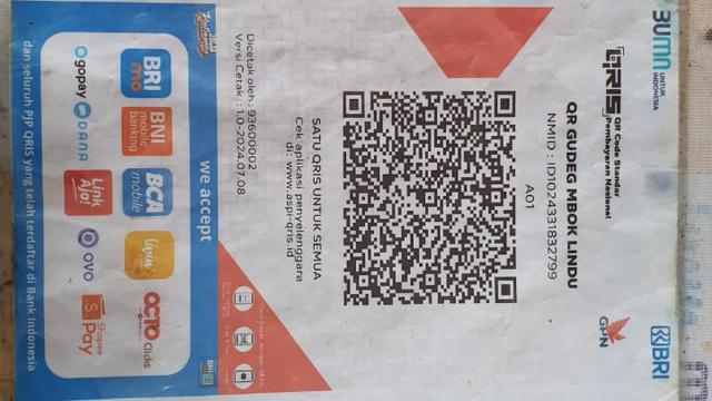 Berdiri Sejak 1940, Gudeg Legendaris Mbok Lindu Tetap Eksis dengan QRIS BRI