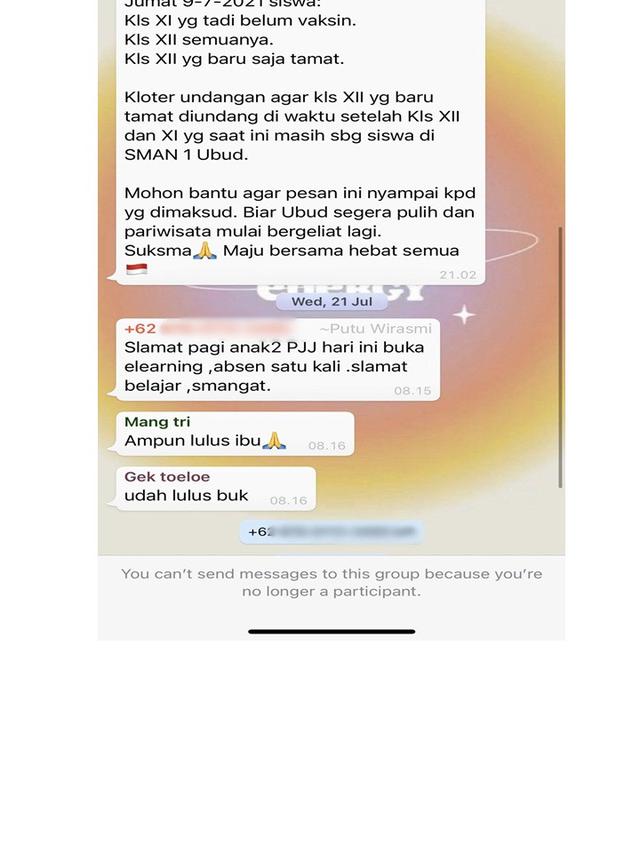6 Chat Guru Tagih Tugas ke Murid yang Sudah Lulus Ini Bikin Tepuk Jidat ...