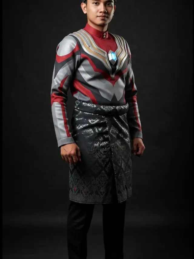 6 Potret Baju Lebaran Ultraman Ini Unik, Jadi Pusat Perhatian di Hari Raya - Hot Liputan6.com