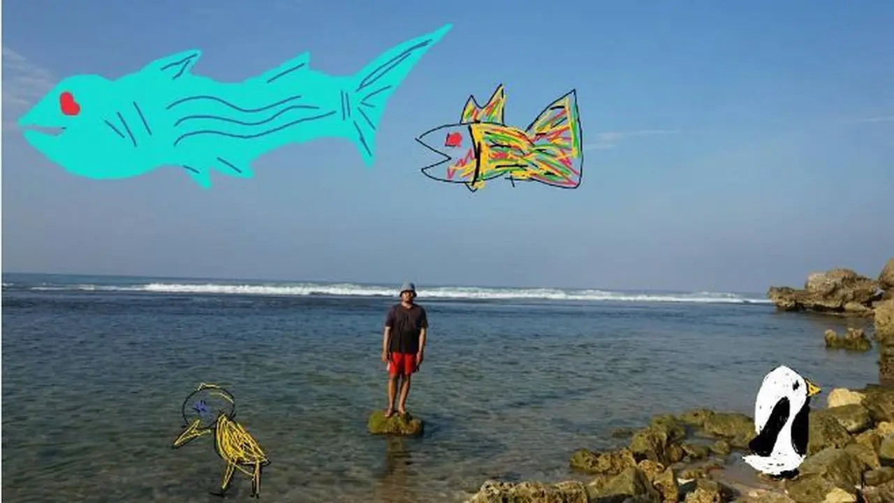 6 Editan Foto Ikan Terbang di Langit Ini Absurd, Gagal Keren - Hot Liputan6.com