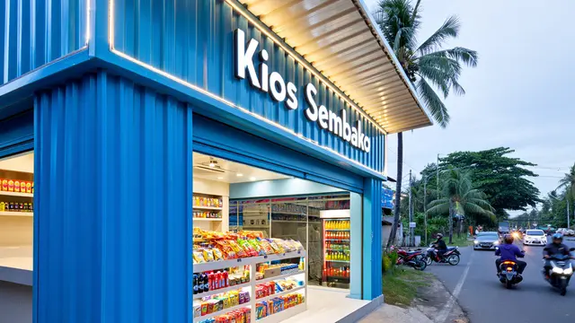 10 Inspirasi Kios Sembako Modern di Pinggir Jalan, Desain Ini Bikin ...