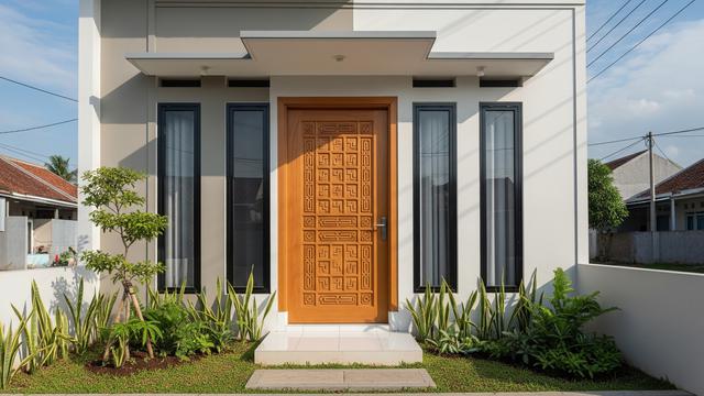 10 Model Gambar Pintu Satu Depan Rumah Minimalis, Jadi Terlihat Mewah