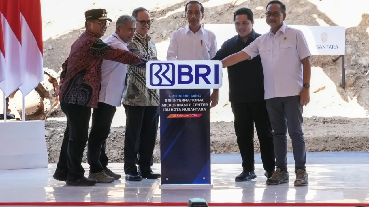 Jokowi Groundbreaking Gedung BRI di IKN, Luasnya 13 Ribu Meter Persegi ...