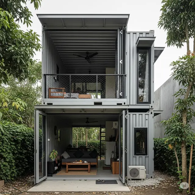 12 Ide Rumah Sederhana 2 Lantai yang Nyaman, Desain Cerdas untuk Lahan ...