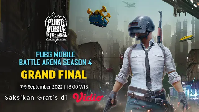 Link Live Streaming Grandfinal PUBG Mobile Battle Arena Season 4 di Vidio 7 - 9 September ...
