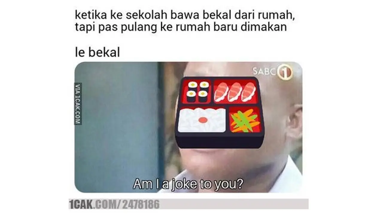 6 Meme Bawa Bekal Ke Sekolah Ini Bikin Ngakak - Hot Liputan6.com