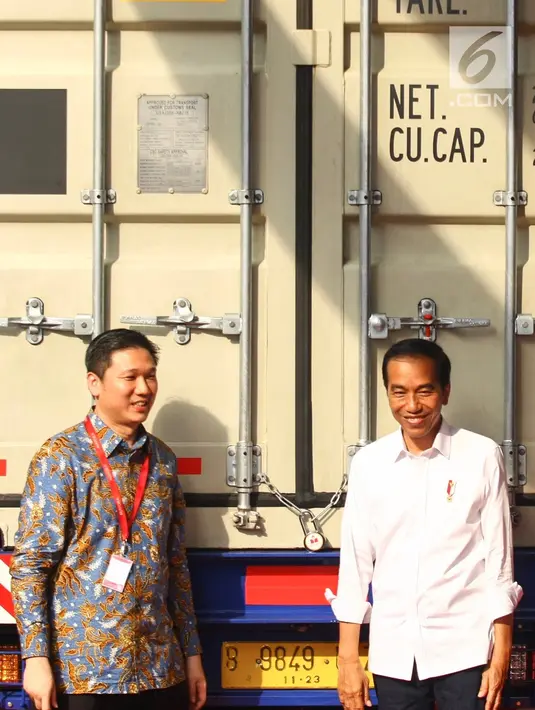 FOTO: Presiden Jokowi Lepas Kontainer Ekspor Mayora ke-250 Ribu - Foto ...