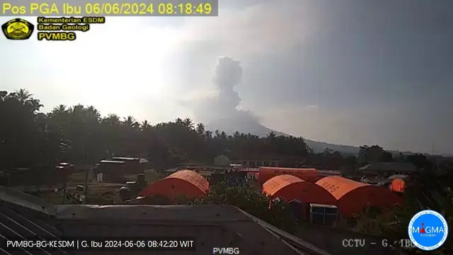 Gunung Ibu Masih Aktif, Kamis Pagi 6 Juni 2024 Erupsi Lagi Setinggi 1.000 Meter - Regional ...