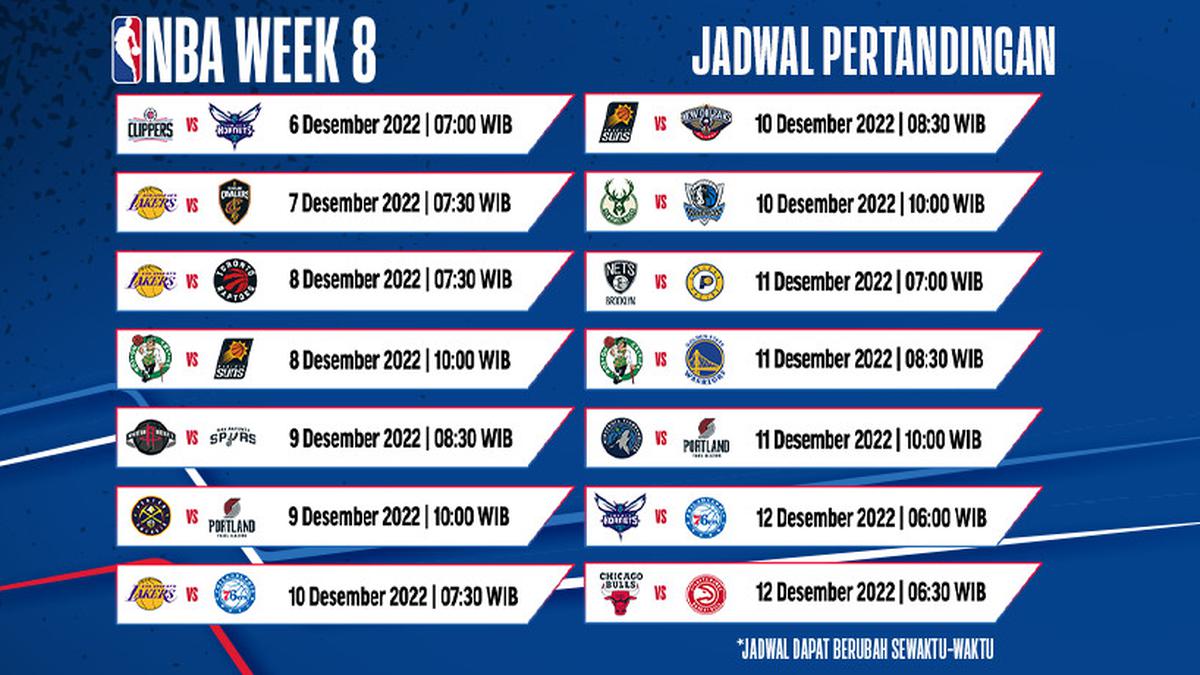 Dapatkan Link Live Streaming NBA di Vidio, 7-12 Desember 2022 - Bola ...